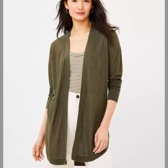 LOFT | Sweaters | Nwt Loft Shirttail Open Cardigan | Poshmark